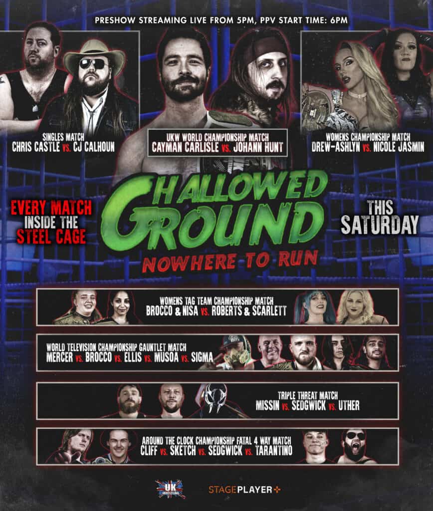 Everything you need to know ahead of Hallowed Ground. – UK Wrestling Ltd